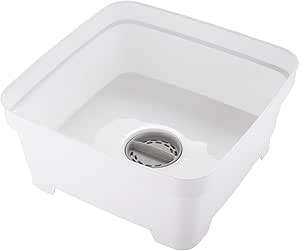 Minky Washing Up Bowl with Sink Plug Strainer, Multipurpose Square ...