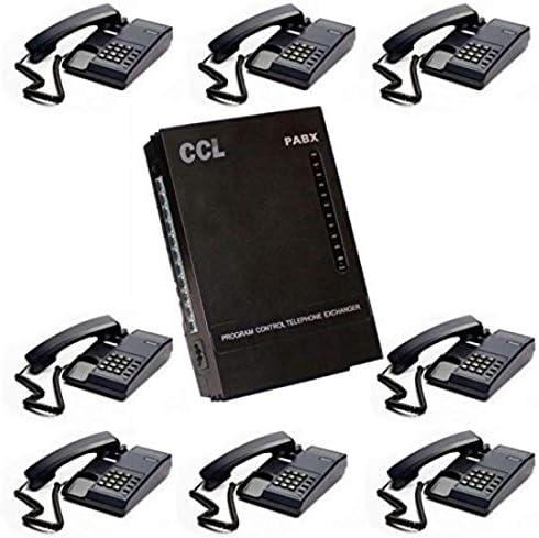 NAVKAR SYSTEMS EPABX 108 Intercom System with x8 Beetel Set by Navkar ...