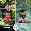 Amazon.com : 11.2" Metal Bird Feeder Rain Guard, Red Dome Shield Cover ...