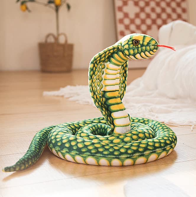 Amazon.com: 67Inch Cobra Plush Stuffed Animal Snake Cobra Snake Plush ...