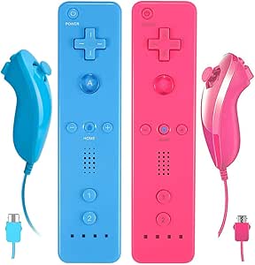 Lactivx Wii Controller, Wii Remote Controller and Nunchuck 2 Pack ...