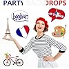 Amazon.com: 40pcs France Photo Booth Props, Htabiol French Photo Booth ...