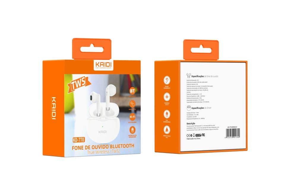 Fone De Ouvido Kaidi Tws Kd-770 : Amazon.com.br: Instrumentos Musicais