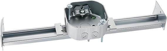 Therwen Adjustable Fan Electrical Box Brace for Ceiling Fans and Light ...