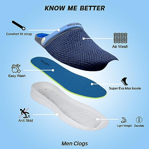 KazarMax Men's Classic Casual Clogs | Sandals with Adjustable Back ...