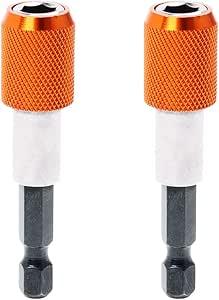 AUTOTOOLHOME 2 Pieces Quick Change Bit Holder Magnetic 1/4" Hex Shank Drill Bit Extension for ...