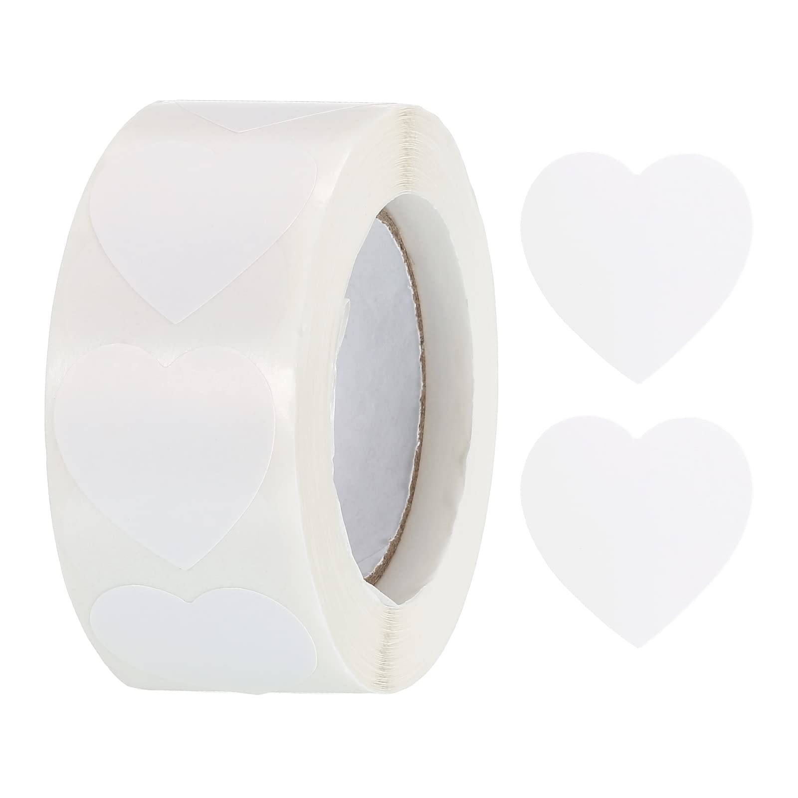 Amazon.com: MECCANIXITY 500 Pcs Heart Shaped Sticker 1 Inch Self ...