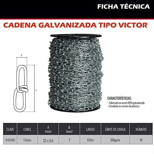 Cadena Víctor Calibre 16 - Ferreteria Y Herramientas