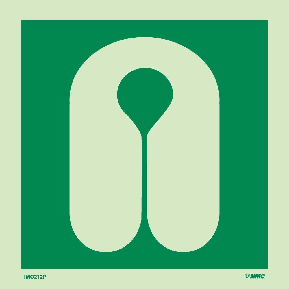 Amazon.com: National Marker Corp. IMO212P IMO, Symbol, Life Jacket, 6 ...