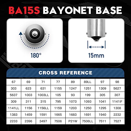 Snapklik.com : VEHICODE 1156 1141 LED Bulb RV Interior Daylight White ...