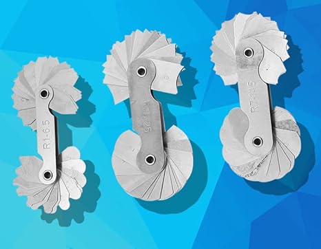 Radius Gauge R-1-25mm, Alloy Steel Radius Gauge Radius Measuring Tool ...