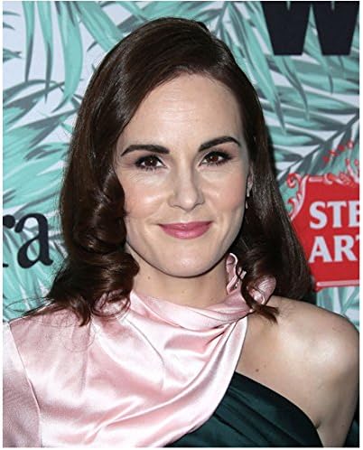 Michelle Dockery Looking Amazing in Green and Pink Close Up Smile 8 x ...