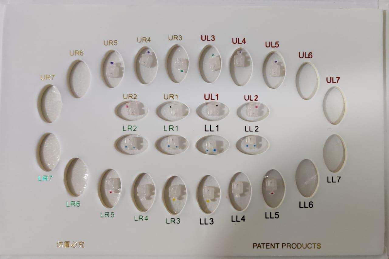 UDG Dental Orthodontic Self Ligating Ceramic Brackets MBT 022 Clear Max ...