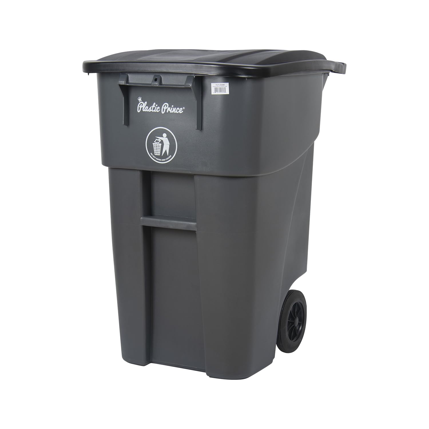 Amazon.com: PLASTIC PRINCE 50 Gallon Rollout Trash Can with Lid ...