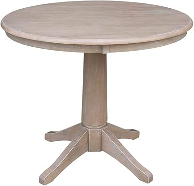 Amazon.com - International Concepts Round Top Pedestal Table, 30-Inch ...