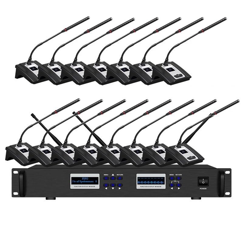Amazon.com: 15 Microphones Wireless Conferencing System Digital ...