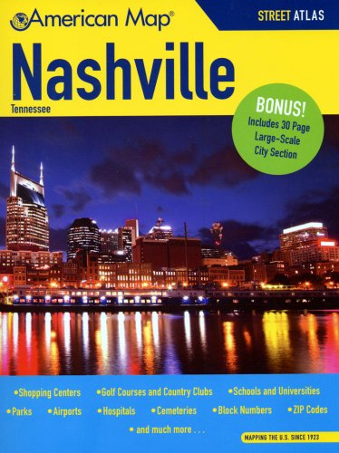 American Map Nashville, Tn Atlas: American Map Company: 9780841608832 ...