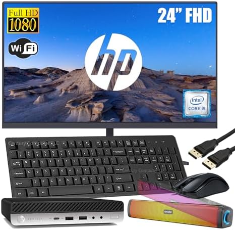 Amazon.com: HP Prodesk 600 G2 Micro Desktop Computer Mini PC with 21.5 ...