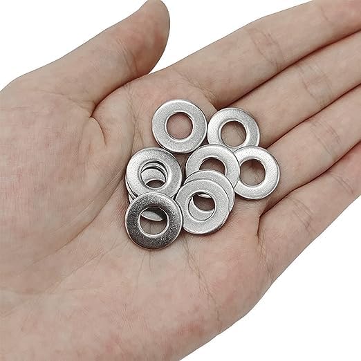(M8) Flat Washer, Zinc Plated Finish Flat Washers For Bolt Screw ...