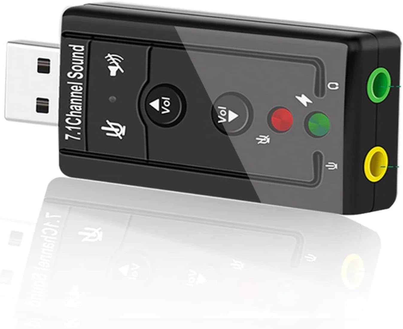 External Portable Sound Card for Windows, Mac, Linux, Virtual USB 7.1 ...