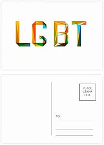 DIYthinker Colorful LGBT Rainbow Homo Postcard Set Birthday Thanks Card ...