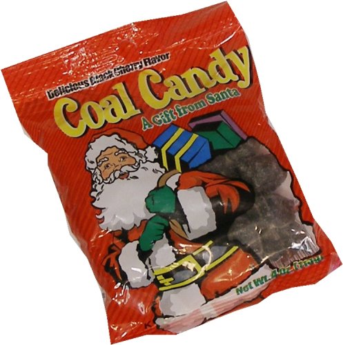 Amazon.com : Coal Candy Santa Claus Bag 4oz : Hard Candy : Grocery ...