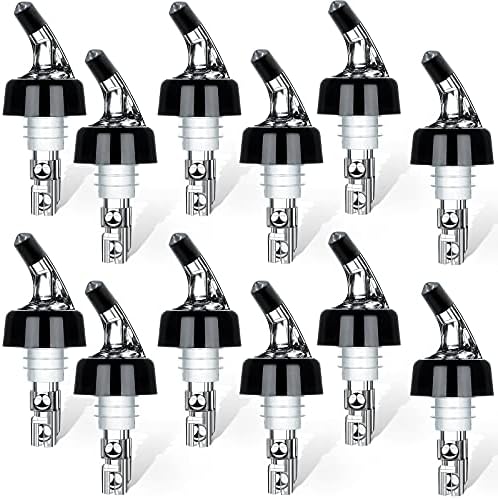 SuproBarware Measured Liqour Bottle Pourer Set of 12-1oz/30ml Quick ...