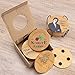 Amazon.com: The Office Bamboo Wood Coasters Set of 6, The Office Themed ...