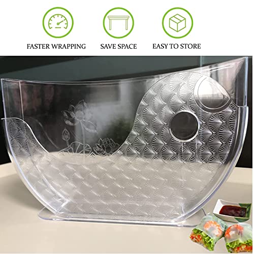 Snapklik.com : Rice Paper Water Bowl Dipper Spring Roll Water Bowl Rice ...