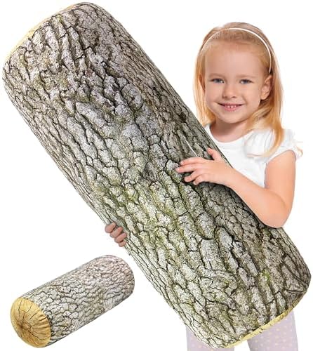 Amazon.com: Unittype 6 Pcs Round Throw Pillow Wood Decorative Soft ...