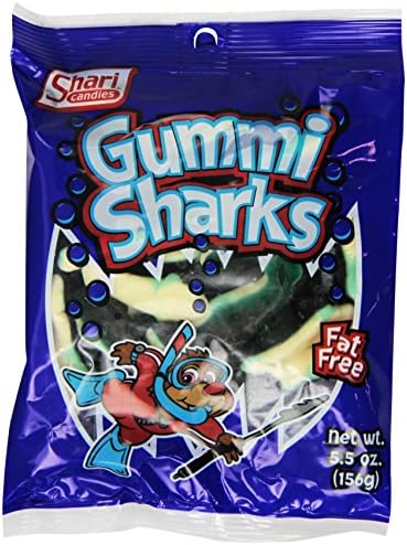 Amazon.com : Shari Gummi Sharks 5.5 Ounce Bags (Pack of 12) : Gummy ...