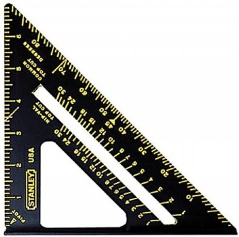 Stanley 46-071 7" Premium Quick Square Layout Tool, Black - 4 Pack ...