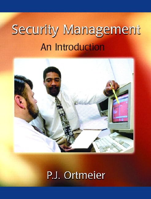 Security Management: An Introduction: Amazon.co.uk: Ortmeier, P. J ...