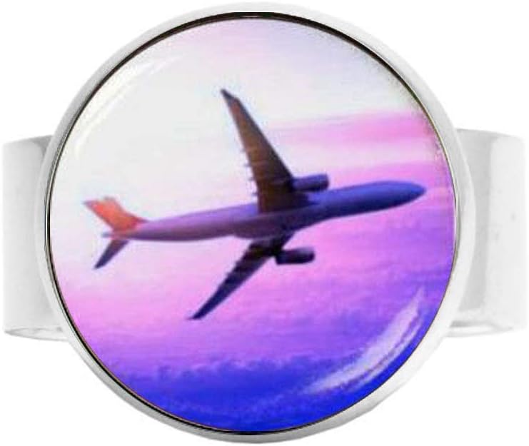 Amazon.com: Airplane Ring, Plane Ring, Pilot Ring, Aviation Ring ...
