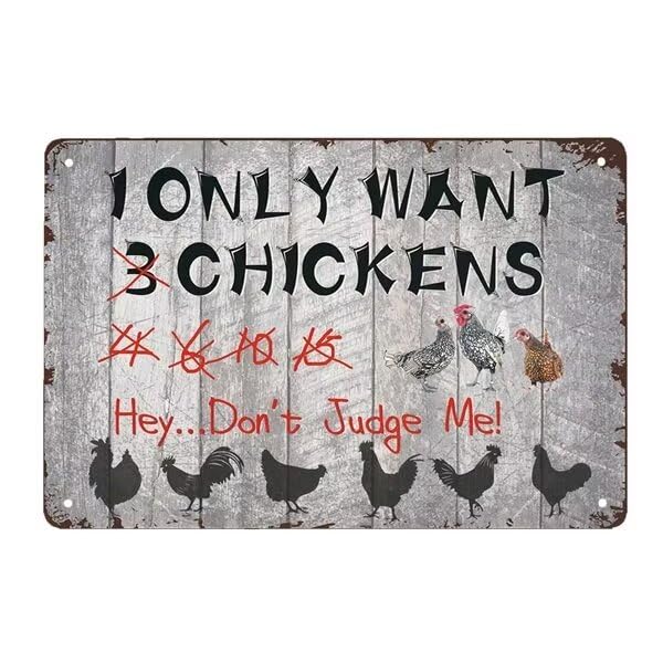 Amazon.com: Kamsde I Only Want Chickens - Chicken Decor Sign - Chicken ...