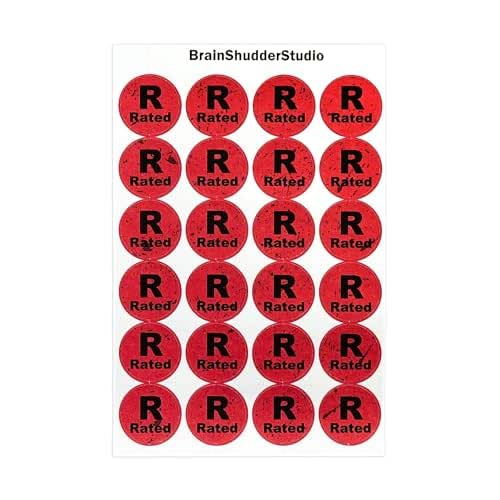 Amazon.com: R-rated VHS Movie Labels (Distressed) : Handmade Products