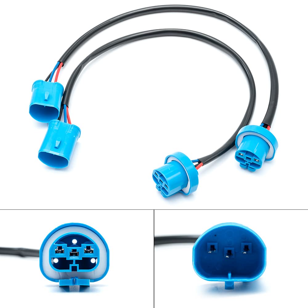 Amazon.com: NSLUMO 9004 HB1 Male to 9007 HB5 Female Headlight Adapter ...