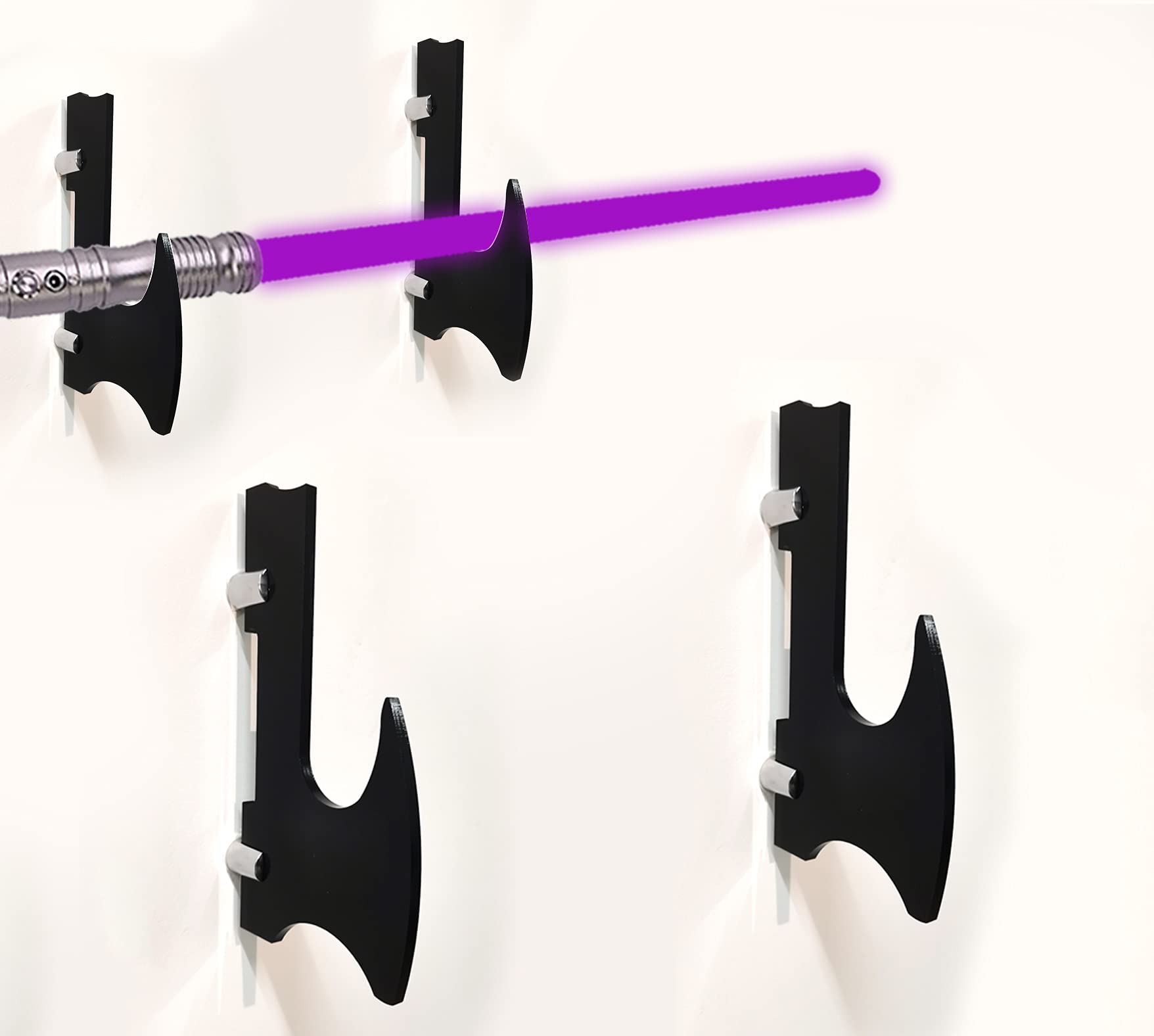 WANLIAN Lightsaber Stand, Sword Hook, Acrylic Wall-Mounted Lightsaber ...
