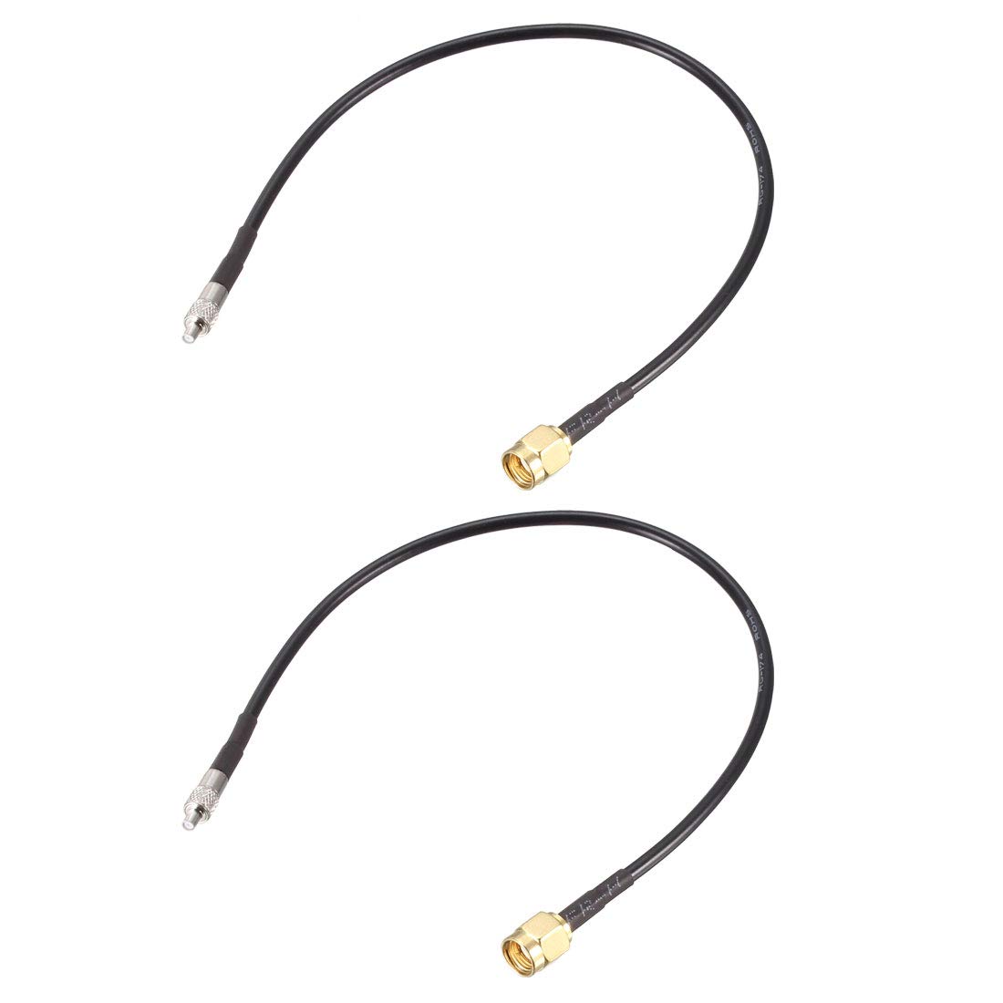 uxcell RP-SMA Male to TS9 Female RG174 RF Coaxial Cable for Mobile to Antenna Amplifier ...