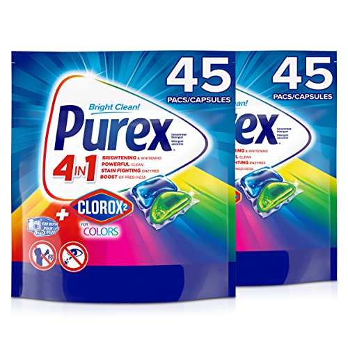 Purex Liquid Laundry Detergent plus Clorox 2, Original Fresh, 65 Fluid ...