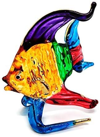 Amazon.com: WitnyStore Tiny 2" Long Multicolor Angelfish Figurine ...