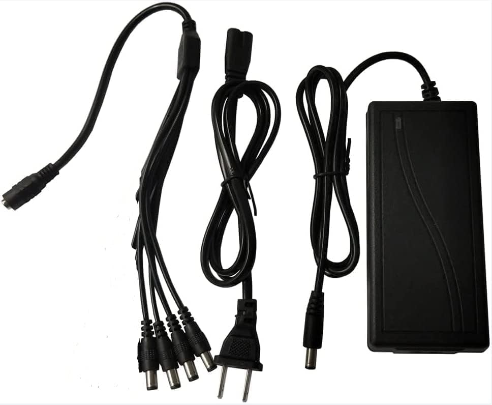 Amazon.com: Yuarisx Security Camera Power Supply Adapter AC100-240V to ...