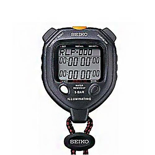 Amazon.com : Seiko LED Light Display 100 Lap Memory Stopwatch S058 ...
