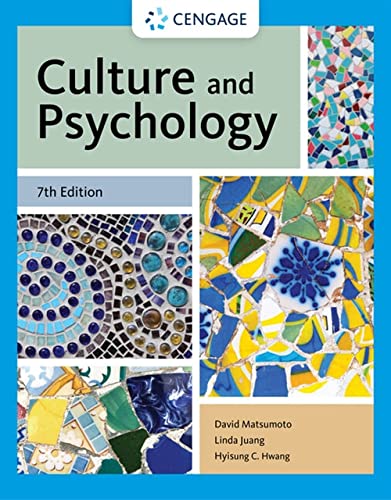 Amazon.com: Culture and Psychology: 9780357658055: Matsumoto, David ...