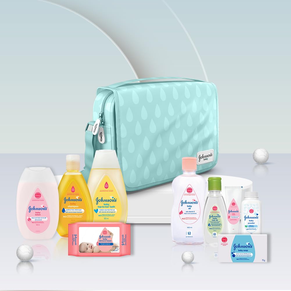Johnson’s Baby Gift Pack with Pouch (9 Pieces) : Amazon.in: Baby Products