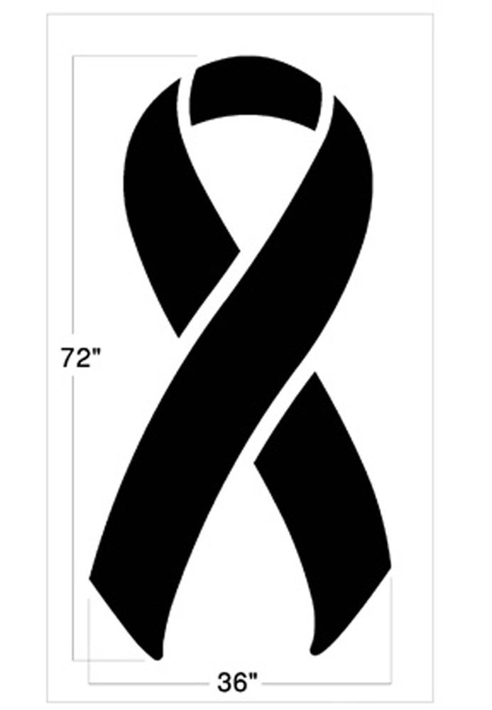 Awareness Ribbon Stencil