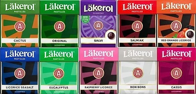 Amazon.com : Läkerol (Lakerol) Mix Set 50 boxes x 25g - Pick Any 50 ...