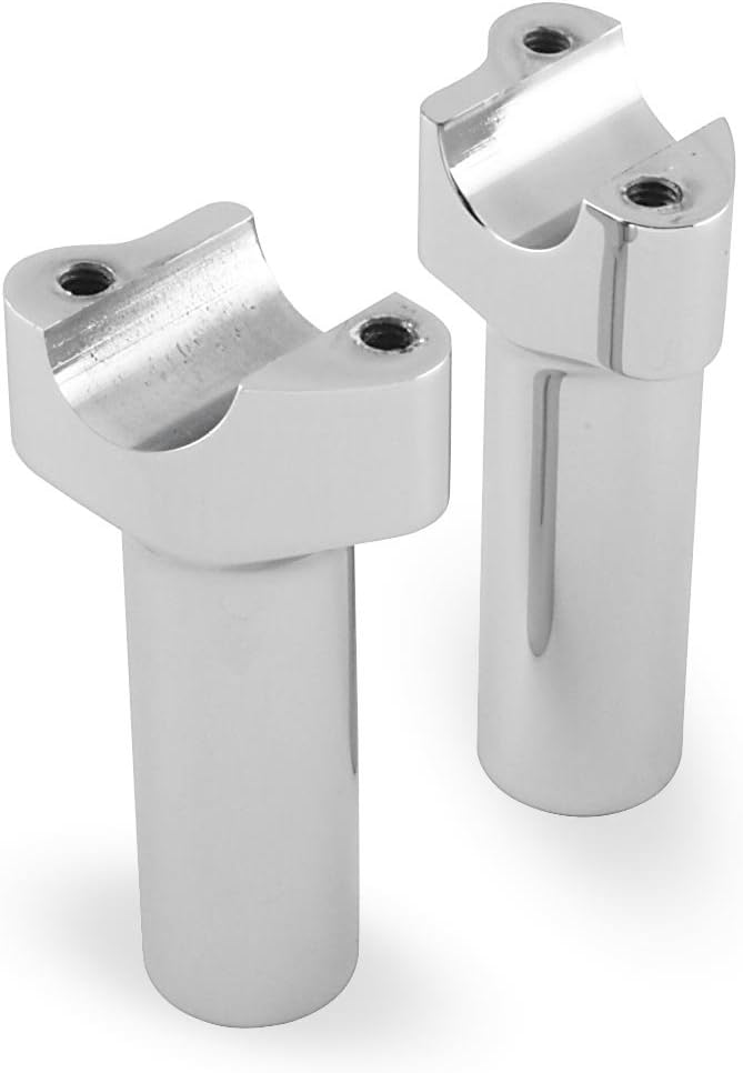 Amazon.com: Wild 1 Chubbys 1-1/4" Chrome 4-1/2" Riser Set WO526 ...