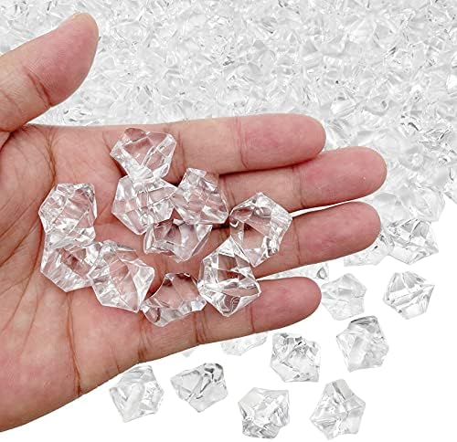 Amazon.com: LYFJXX Fake Ice, Clear Fake Ice Cubes Acrylic, 17 mm 100 ...
