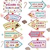 Amazon.com: 20 Pieces Candyland Decorations Welcome to Candyland Signs ...